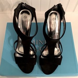 dominique nicole | Shoes | Dominque Nicole Black Strappy Heels | Poshmark
